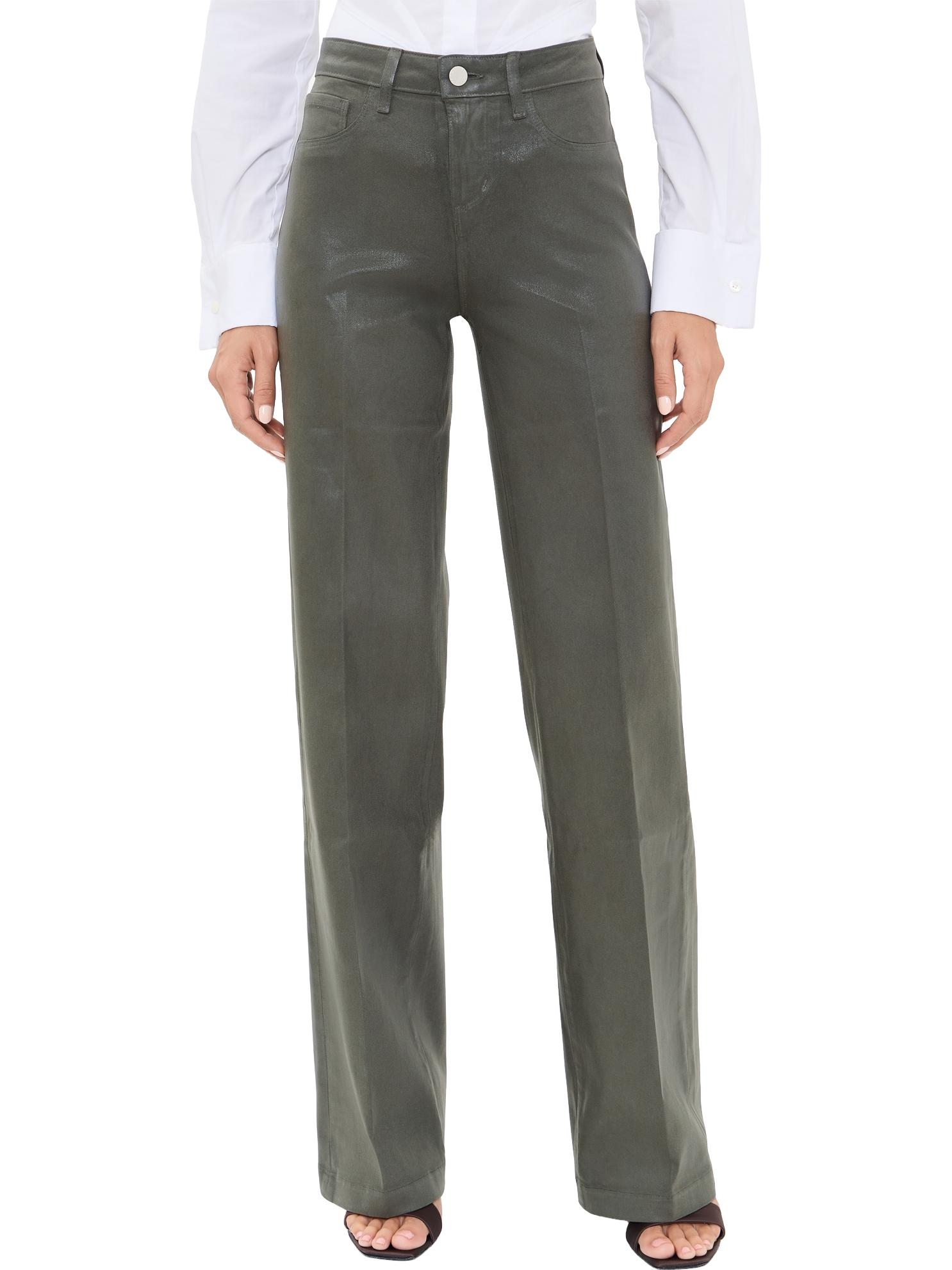 L'AGENCE L'AGENCE Coated Scottie Wide Jeans